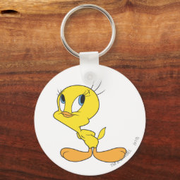TWEETY™ Hmm Keychain | Zazzle