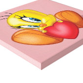 Tweety Holding Heart Canvas Print | Zazzle