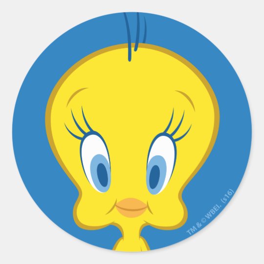 TWEETY™ | Innocent Little Bird Classic Round Sticker | Zazzle.com
