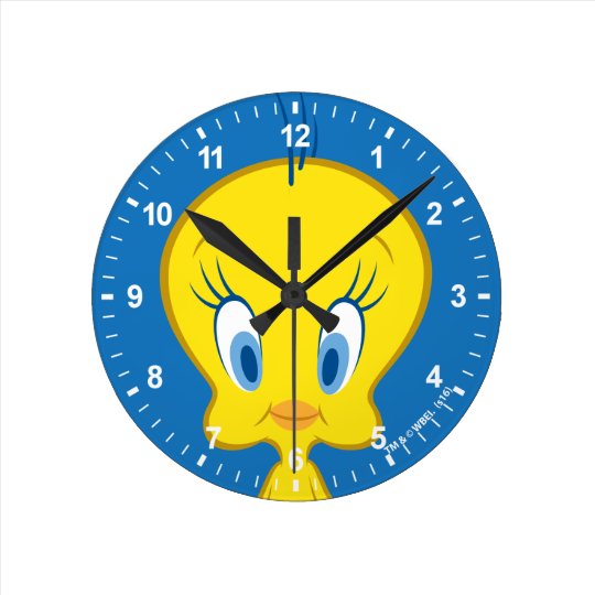 TWEETY™ | Innocent Little Bird Round Clock | Zazzle.com