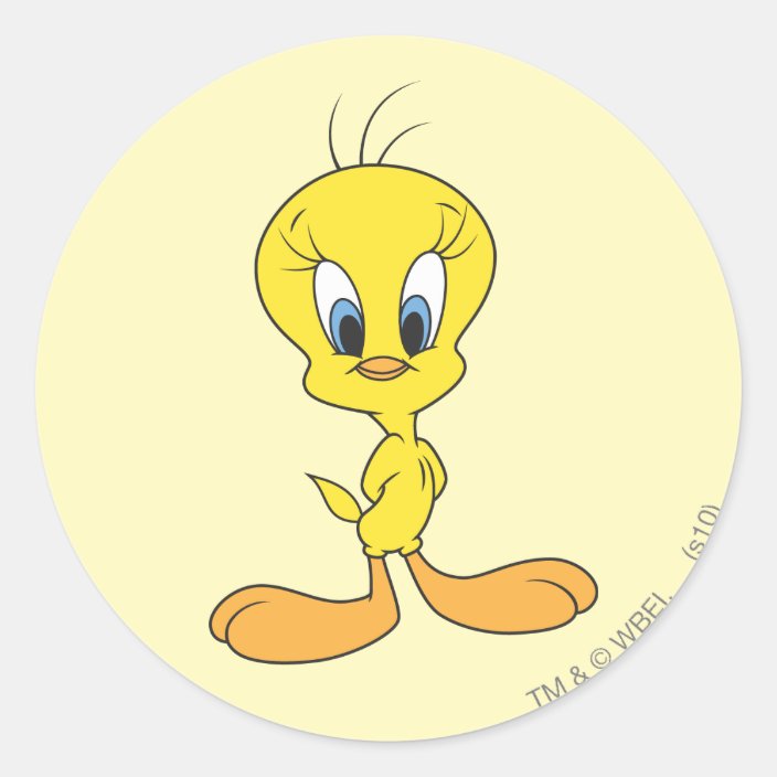 Tweety Proud Classic Round Sticker | Zazzle.com