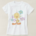 TWEETY™ Purple Blue Flowers T-Shirt | Zazzle