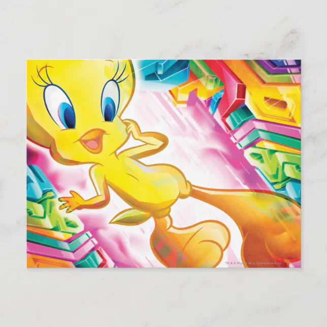 TWEETY™ Sliding Postcard | Zazzle