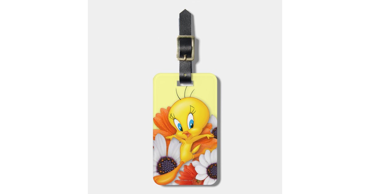TWEETY™ With Daisies Luggage Tag | Zazzle
