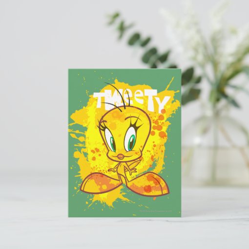 TWEETY™ with Name Postcard | Zazzle