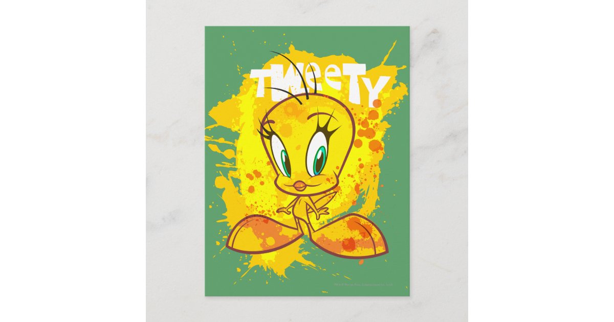TWEETY™ with Name Postcard | Zazzle