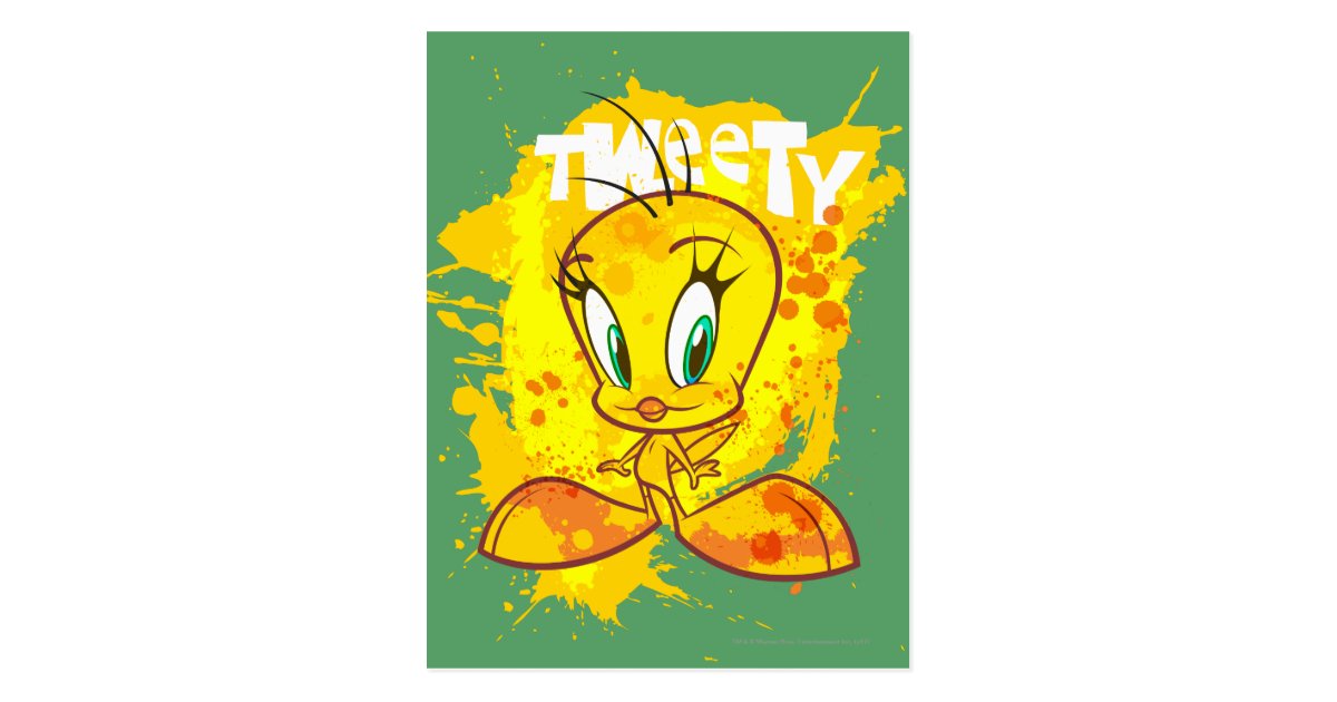 Tweety with Name Postcard | Zazzle.com