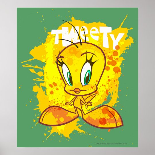 Tweety with Name Poster | Zazzle.com