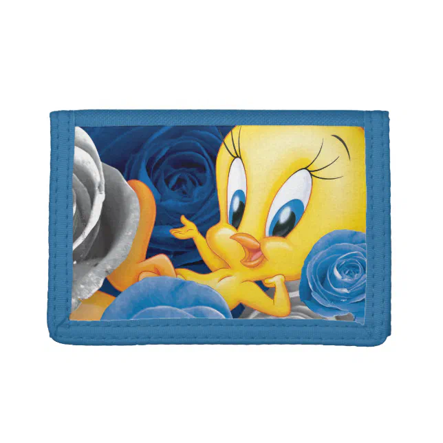 TWEETY™ With Roses Tri-fold Wallet | Zazzle