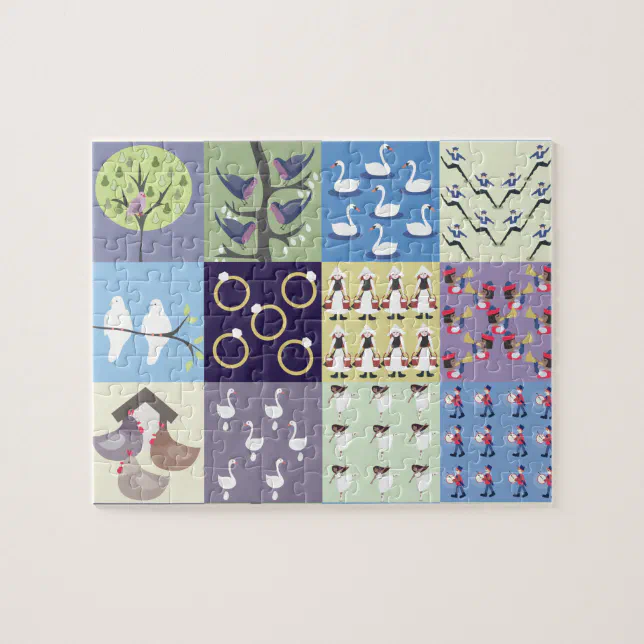 Twelve Days of Christmas Jigsaw Puzzle | Zazzle