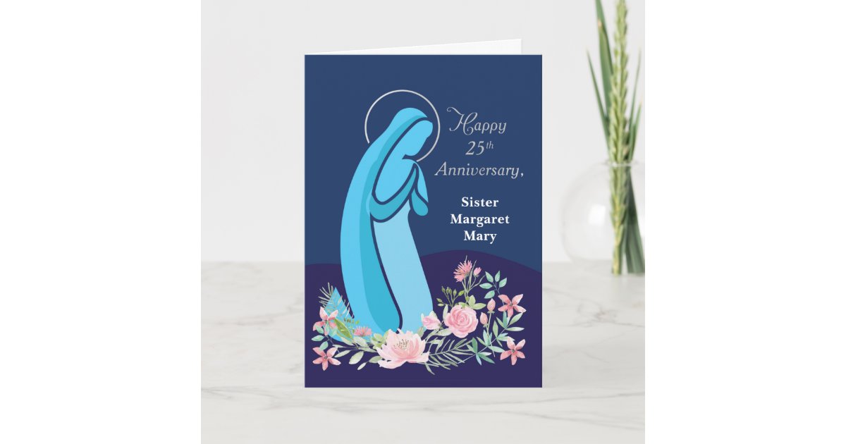 Twenty Fifth 25th Anniversary Religious Life Card | Zazzle