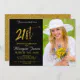 Twenty First Gold Foil Birthday Invitation | Zazzle