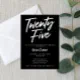 Twenty Five 25th Birthday Invitation | Zazzle