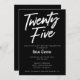 Twenty Five 25th Birthday Invitation | Zazzle
