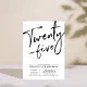 Twenty Five | Modern 25th Birthday Party Invitation | Zazzle