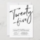 Twenty Five | Modern 25th Birthday Party Invitation | Zazzle