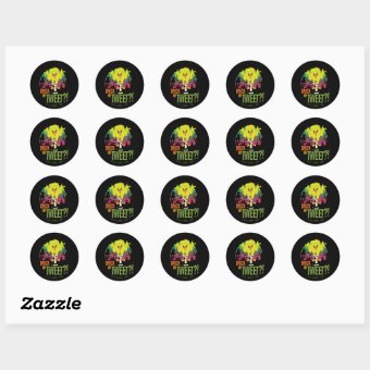 "Twick or Tweet" TWEETY™ & SYLVESTER™ Classic Round Sticker | Zazzle