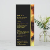 Twilight Bokeh Lights Wedding Menu | Zazzle