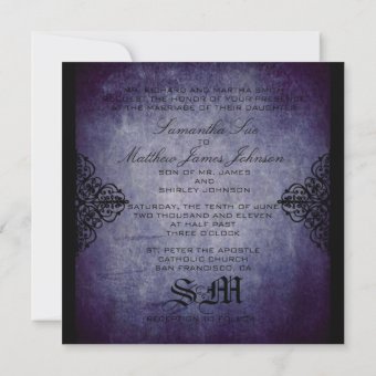 Twilight Wedding Invite Square | Zazzle