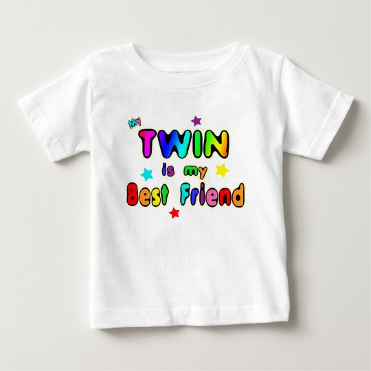 Twin Best Friend Baby T-Shirt | Zazzle.com