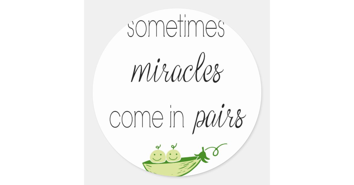 Twin Boys Classic Round Sticker | Zazzle