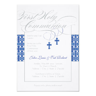 Boy First Communion Invitations & Announcements | Zazzle