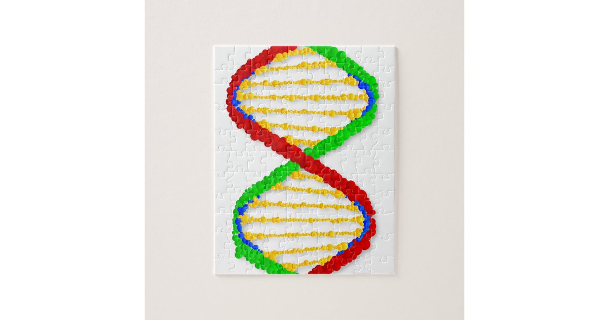 Twin DNA Strands Jigsaw Puzzle | Zazzle