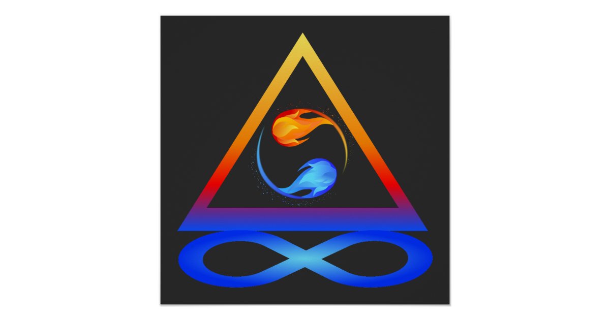 Twin Flame Symbol- Poster | Zazzle
