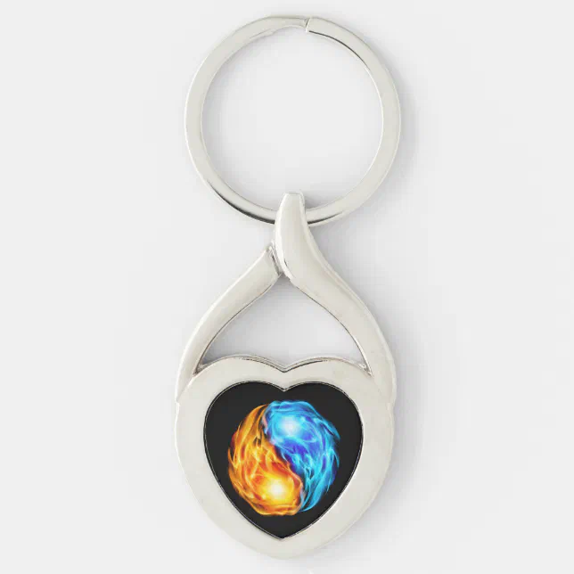 Twin Flames Keychain | Zazzle