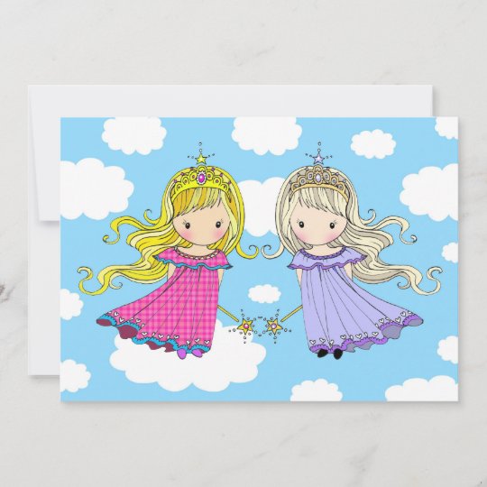 Twin Girls Birthday Party Invites | Zazzle.com