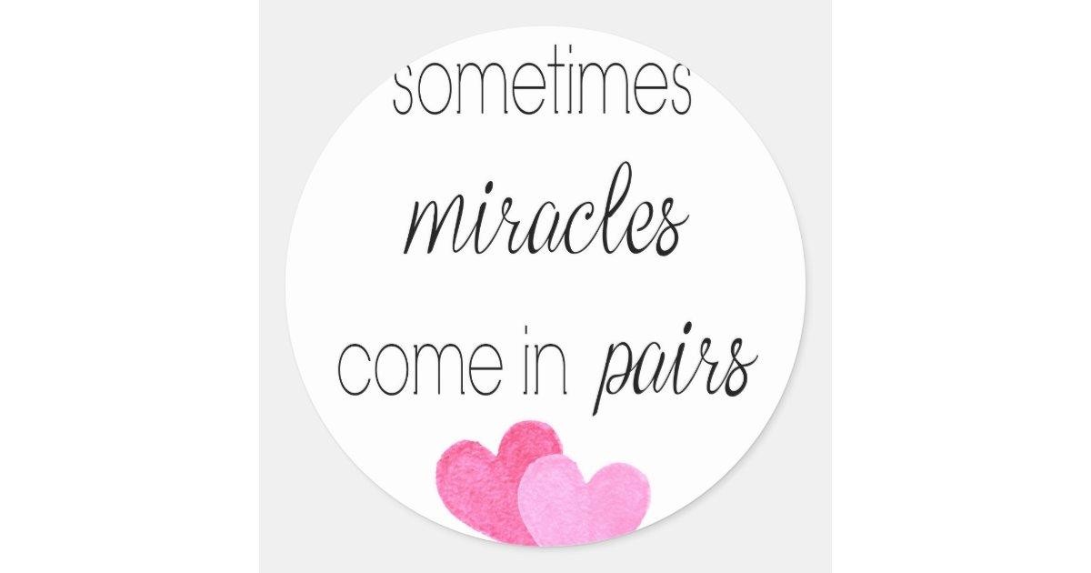 Twin Girls Classic Round Sticker | Zazzle