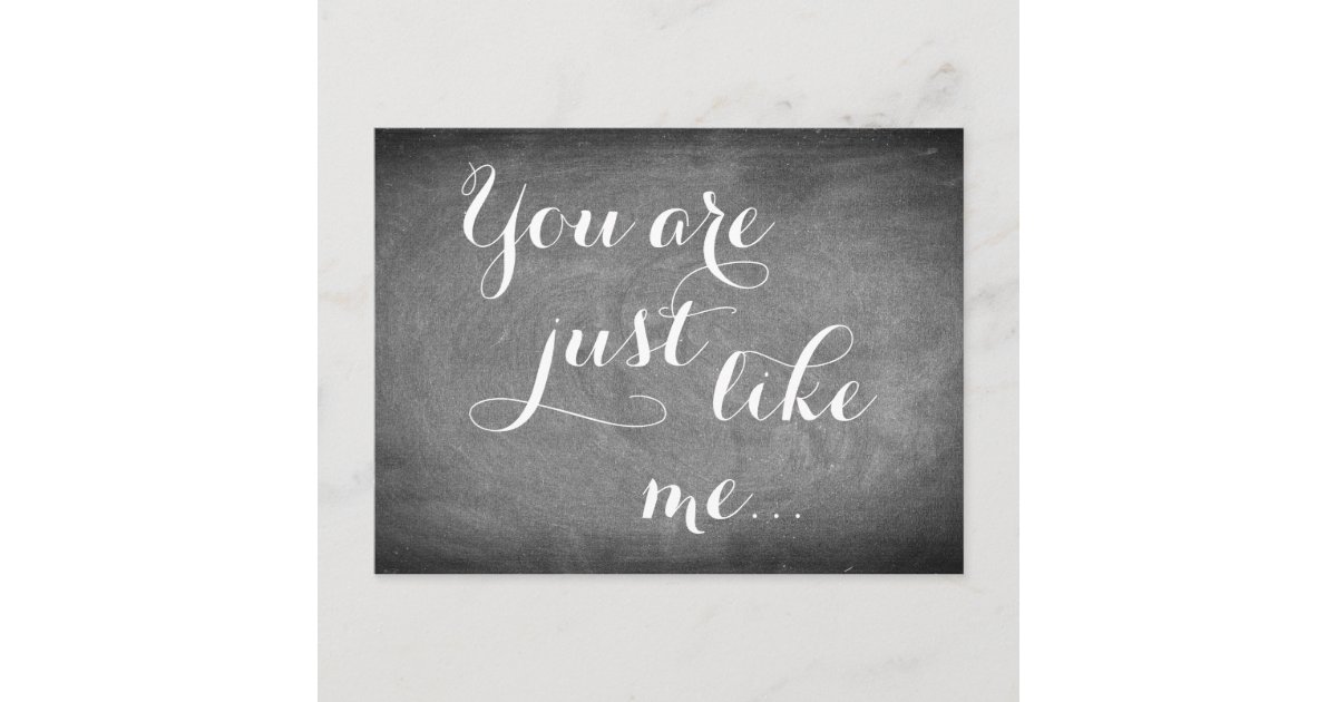 Twin Love Handwriting Typography Black White Postcard | Zazzle