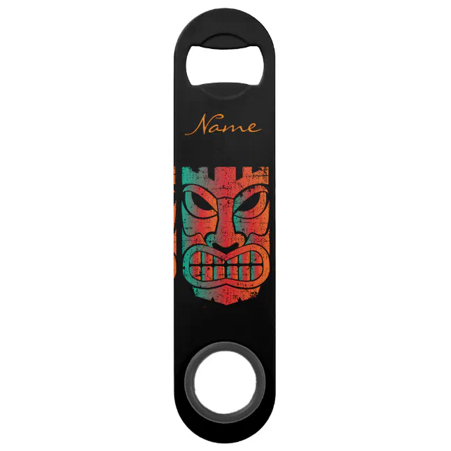 Twin Tiki Sculpture Thunder_Cove Bar Key | Zazzle