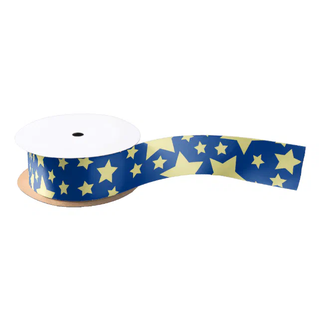 Twinkle Little Star Cute 1st Birthday Party Theme Satin Ribbon | Zazzle