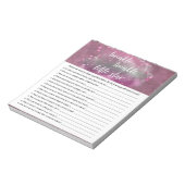 Twinkle Little Star | Pink Gray Nursery Rhyme Quiz Notepad | Zazzle