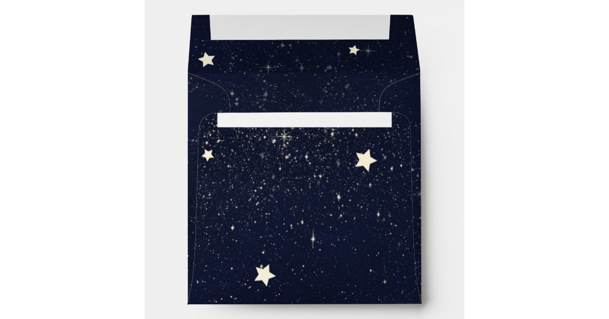 Twinkle Little Star Starry Sky Baby Shower Envelope | Zazzle