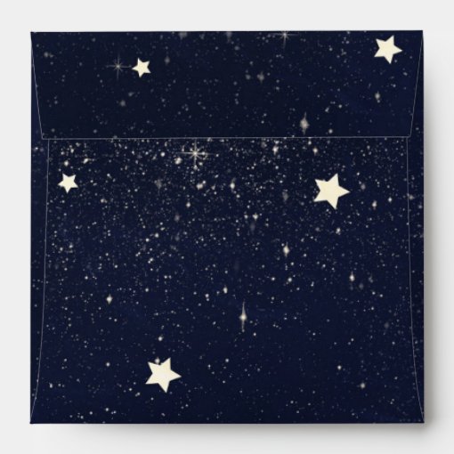 Twinkle Little Star Starry Sky Baby Shower Envelope | Zazzle