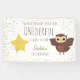 Twinkle Little Star with Friendly Owl 1st birthday Banner | Zazzle