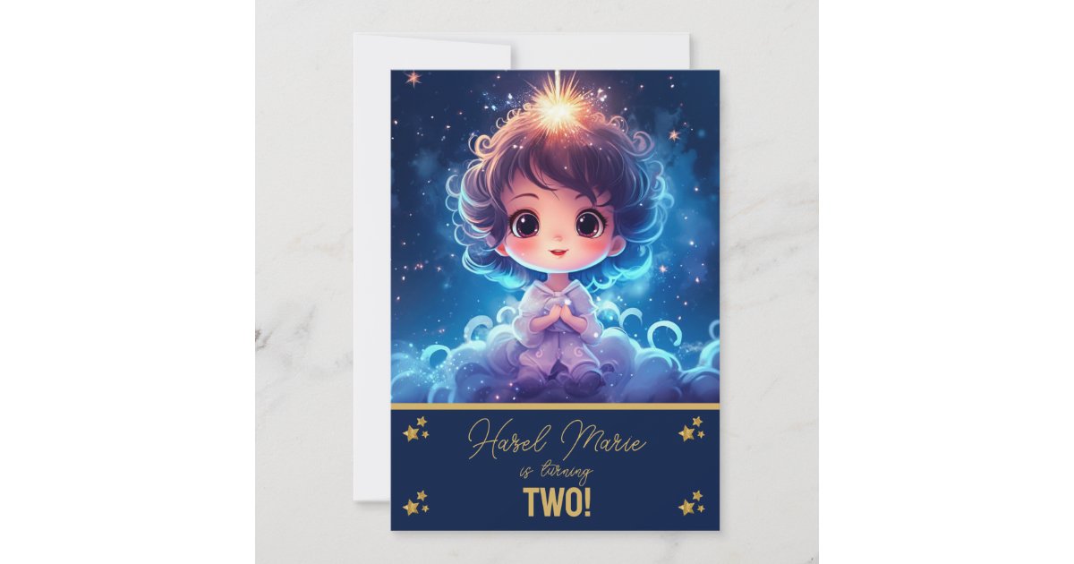 Twinkle Little Starry Princess Girl Birthday Invitation | Zazzle