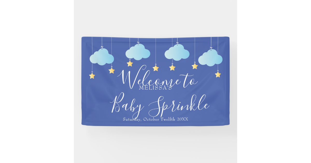 Twinkle Sprinkle Baby Shower / Sprinkle Welcome Banner | Zazzle