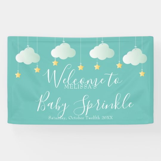 Twinkle Sprinkle Baby Shower / Sprinkle Welcome Banner | Zazzle.com