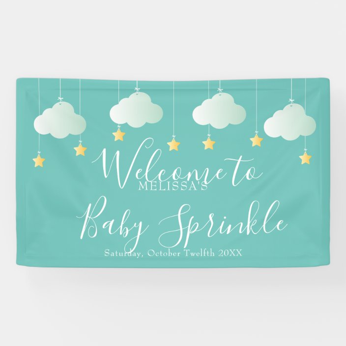 Twinkle Sprinkle Baby Shower / Sprinkle Welcome Banner | Zazzle.com