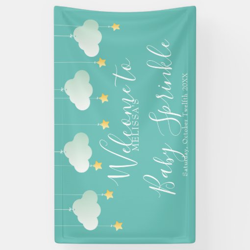 Twinkle Sprinkle Baby Shower / Sprinkle Welcome Banner | Zazzle
