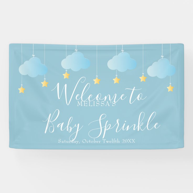 Twinkle Sprinkle Baby Sprinkle / Shower Welcome Banner | Zazzle