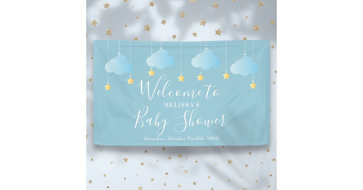 Twinkle Sprinkle Baby Sprinkle Shower Welcome Banner | Zazzle