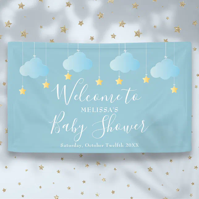 Twinkle Sprinkle Baby Sprinkle Shower Welcome Banner | Zazzle