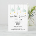 Twinkle Sprinkle Neutral QR Code Baby Shower Invitation | Zazzle