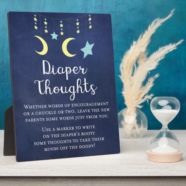 Twinkle Twinkle Baby Shower Game Plaque | Zazzle