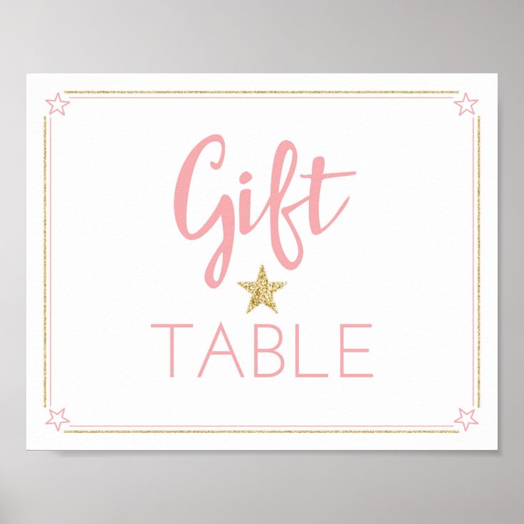 Twinkle Twinkle Little Baby Shower Gift Table sign | Zazzle