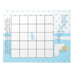 Twinkle, Twinkle Little Star - Baby Boy - Bingo Notepad | Zazzle
